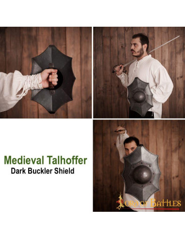 Historical Fencing Shield Talhoffer Dark Buckler ⚔️ Medieval Shop