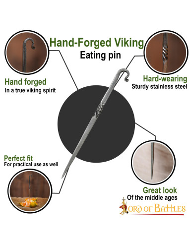 Hand forged Viking fork-skewer ⚔️ Medieval Shop