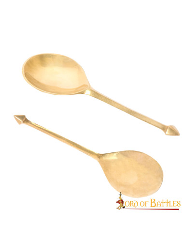 Set of 2 Roman brass spoons (14 cm.) ⚔️ Medieval Shop
