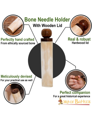 Bone needle holder box ⚔️ Medieval Shop