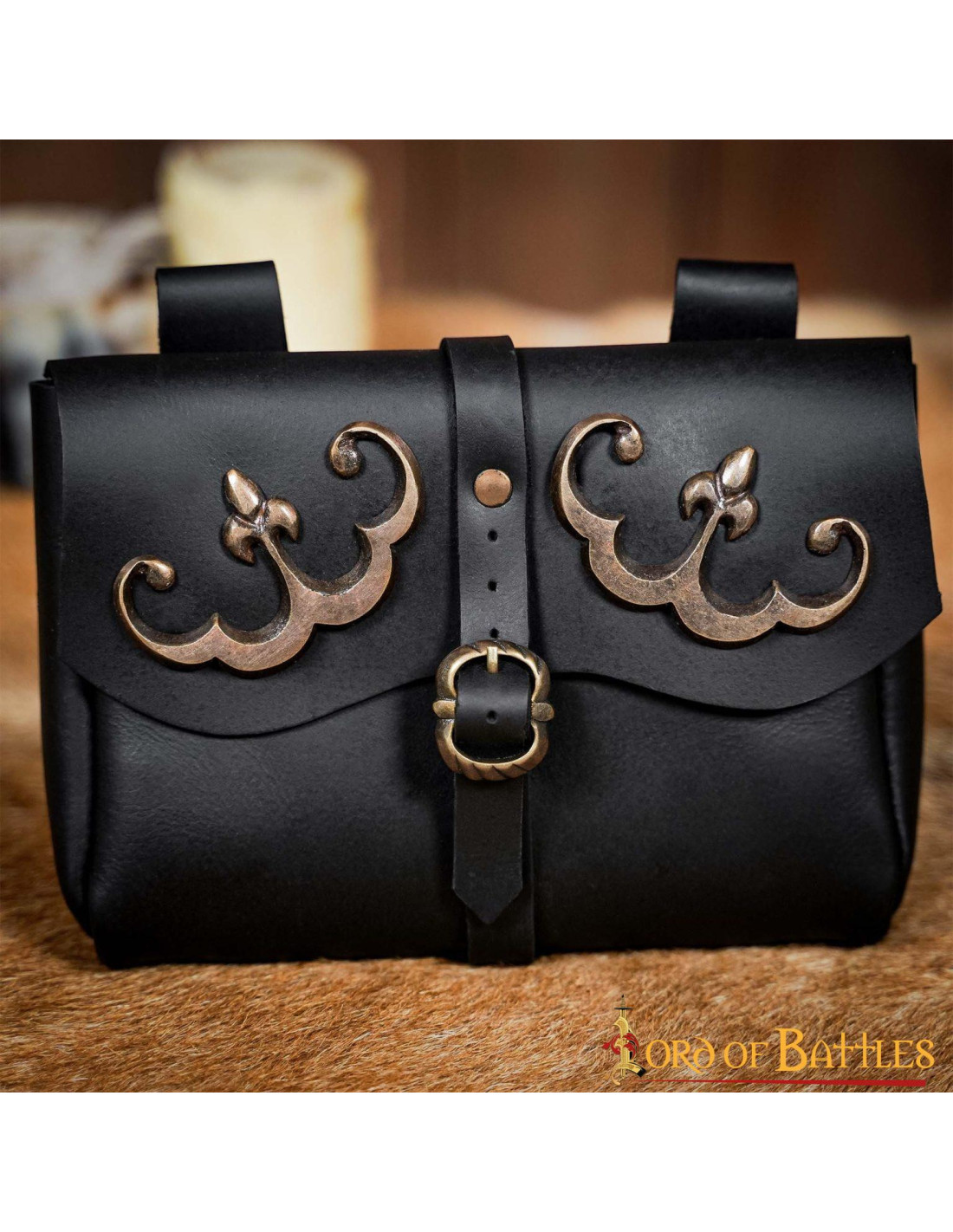 Bag, fanny pack type, from the Late Middle Ages (13x18 cm.) ⚔️ Medieval ...