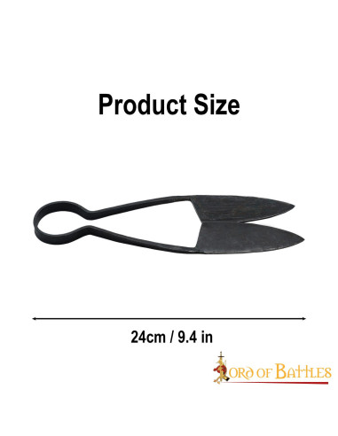 Medieval hand-forged iron scissors (24 cm.) ⚔️ Medieval Shop
