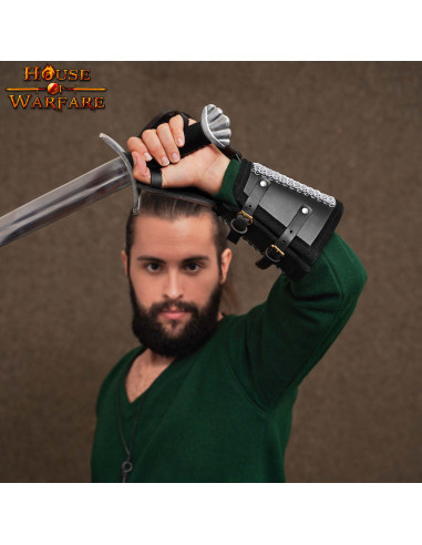 Fantasy gauntlet in chain mail and leather ⚔️ Medieval Shop