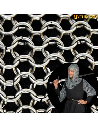 Chainmail set with polished zinc finish executioner (size L) ⚔️