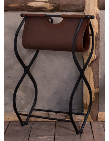 Roman and medieval folding stool in wrought iron ⚔️ Medieval Shop