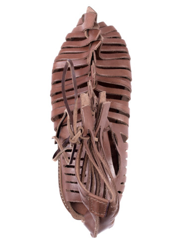 Caligae Roman sandals, light brown leather ⚔️ Medieval Shop