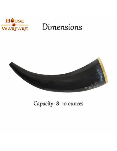 Fenrir Wolf Horn to drink in a horn shaft (250-300 ml.) ⚔️ Medieval Shop