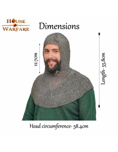 Medieval executioner in chain mail (riveted round ring) ⚔️ Medieval Shop