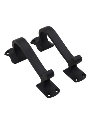 Set 2 medieval door handles in wrought iron (16.5x4.5 cm.) ⚔️