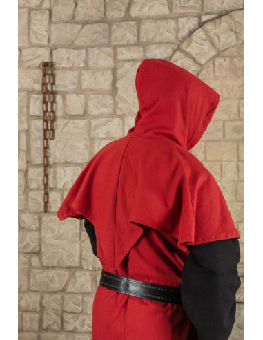 Pilgrims and wizards coat model Abraxas (red cotton) ⚔️ Medieval Shop