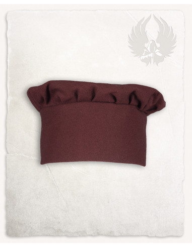 Italian medieval beret Armin - burgundy ⚔️ Medieval Shop