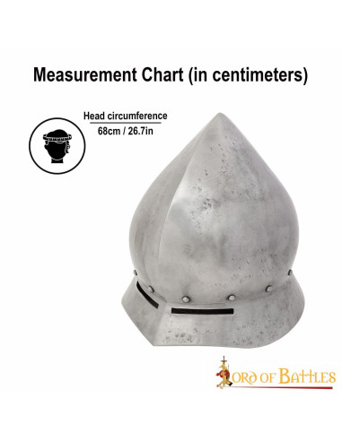 Medieval helmet, teapot type, old finish, XV century ⚔️ Medieval Shop