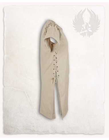 Medieval tabard model Hermann, natural white color ⚔️ Medieval Shop