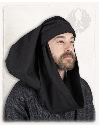 Medieval Rafael unisex cap in cotton, black color ⚔️ Medieval Shop