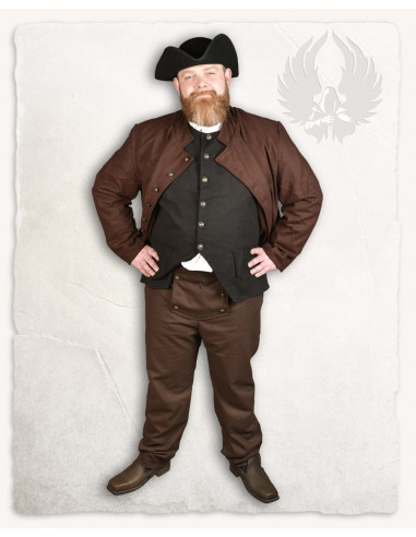 Brown Fletcher pirate vest ⚔️ Medieval Shop