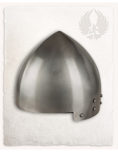 Medieval helmet type Cervelliere S. XIII, polished finish ⚔️ Medieval Shop