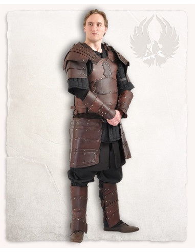 Medieval brown leather armor model Albrecht ⚔️ Medieval Shop