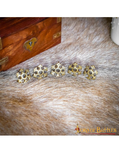 Set 5 medieval flowers for belts and clothing ⚔️ Medieval Shop