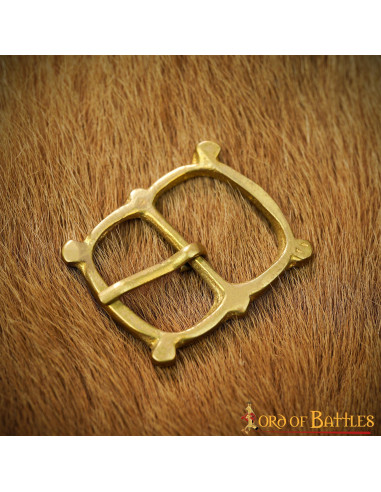 Set of 5 medieval brass buckles for armor straps ⚔️ Medieval Shop