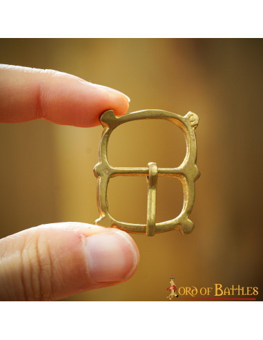 Set of 5 medieval brass buckles for armor straps ⚔️ Medieval Shop