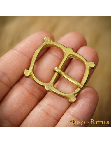Set of 5 medieval brass buckles for armor straps ⚔️ Medieval Shop