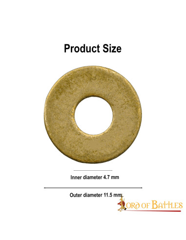 Set of 50 brass washers for medieval decoration ⚔️ Medieval Shop