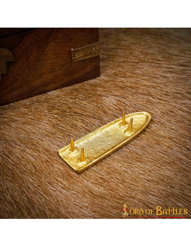 Decorative narrow medieval belt tip (6 x 1.5 cm.) ⚔️ Medieval Shop