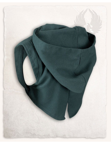 Galatea Medieval Hooded Shoulder Cover - Olive Green ⚔️ Medieval Shop