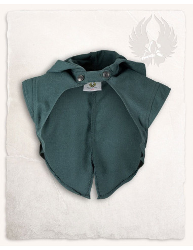 Galatea Medieval Hooded Shoulder Cover - Olive Green ⚔️ Medieval Shop