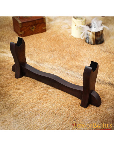 Wooden stand for ax or sword (33.4 x 13.5 cm.) ⚔️ Medieval Shop