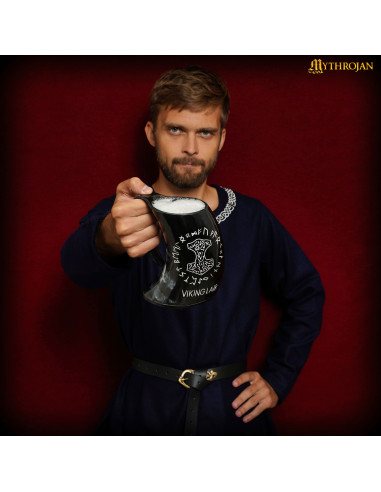 Viking Lair horn mead jug (600 ml.) ⚔️ Medieval Shop