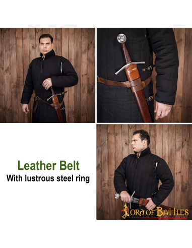 Brown Leather Sword Belt ⚔️ Medieval Shop