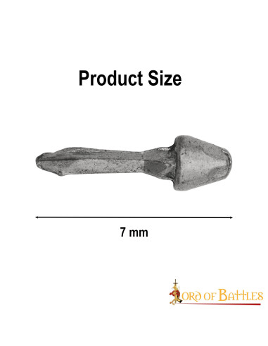 Set of 100 functional Roman nails in steel (Length: 7 mm.) ⚔️ Medieval Shop