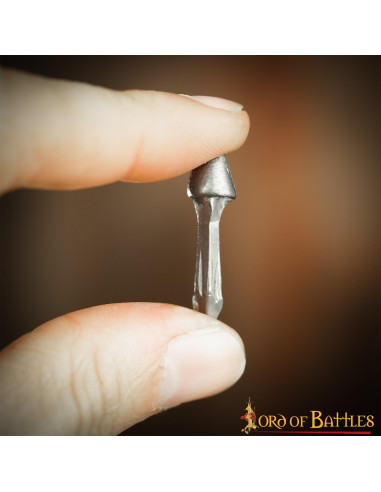 Set of 100 functional Roman nails in steel (Length: 7 mm.) ⚔️ Medieval Shop