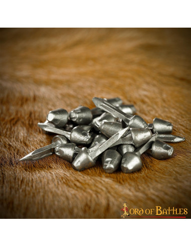 Set of 100 functional Roman nails in steel (Length: 7 mm.) ⚔️