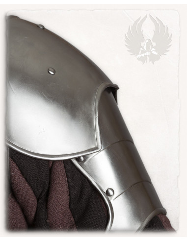 Large medieval shoulder pads, Markward model, polished finish ⚔️ ...