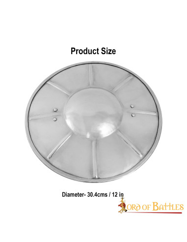 Functional medieval steel buckler (30.4 cm.) ⚔️ Medieval Shop