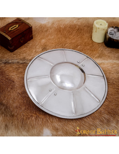 Functional medieval steel buckler (30.4 cm.) ⚔️ Medieval Shop