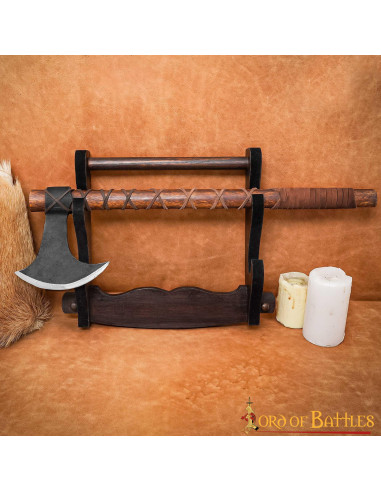Wall mount for ax or sword (30 x 37.5 cm.) ⚔️ Medieval Shop