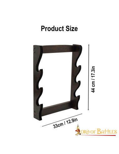 Wall mount for 3 swords or axes ⚔️ Medieval Shop