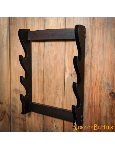 Wall mount for 3 swords or axes ⚔️ Medieval Shop
