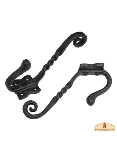 Set of 2 Gothic style wall hooks (cast iron) ⚔️ Medieval Shop