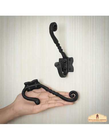 Set of 2 Gothic style wall hooks (cast iron) ⚔️ Medieval Shop