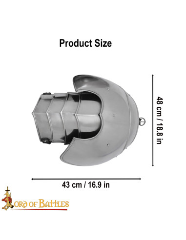 Polished Finish Fantasy Shoulder Pads (20 Gauge) ⚔️ Medieval Shop