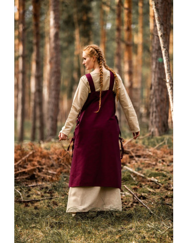 Medieval tunic for women Hildegard, red ⚔️ Medieval Shop