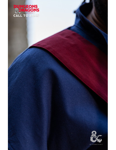 Medieval Wizard's Tunic, Dark Blue-Bordeaux ⚔️ Medieval Shop