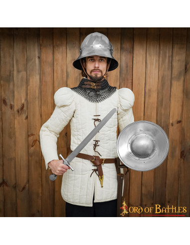 Functional round steel shield, for fencing ⚔️ Medieval Shop