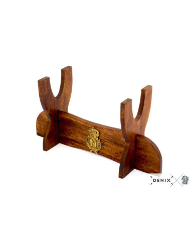 Wooden stand with Napoleon shield ⚔️ Medieval Shop