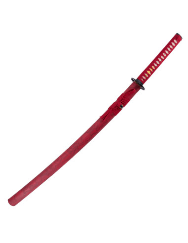 Katana Basic Practice Damascus Steel Lotus Flower ⚔️ Medieval Shop