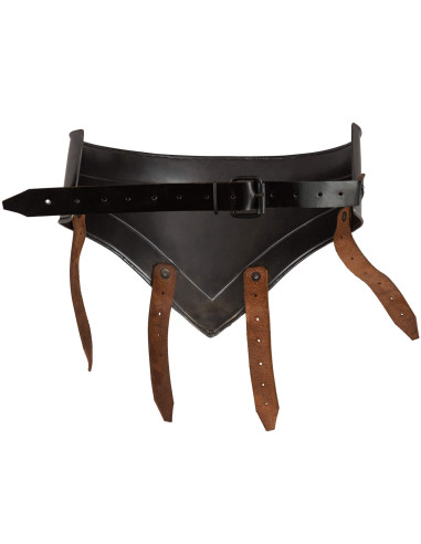 Medieval belt with straps, Katharina model, dark finish ⚔️ Medieval Shop